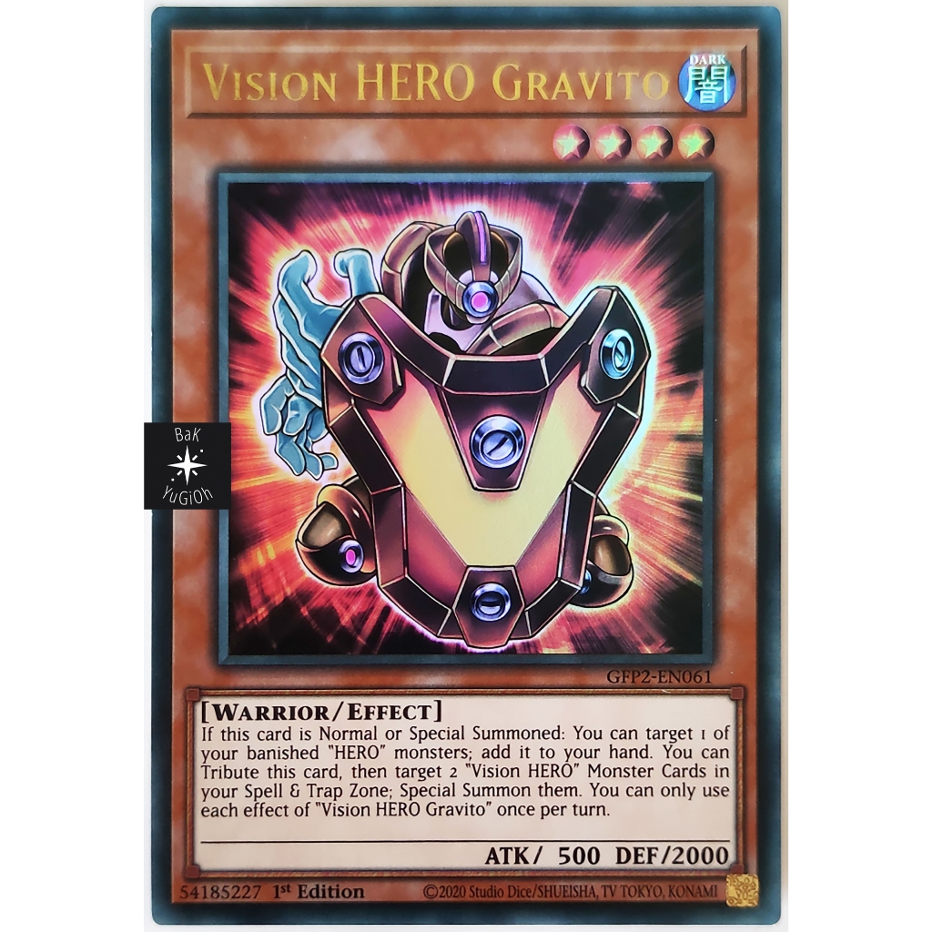 [BaK Yu-Gi-Oh!] Vision HERO Gravito |EN| Ultra Rare [Chính Hãng ...