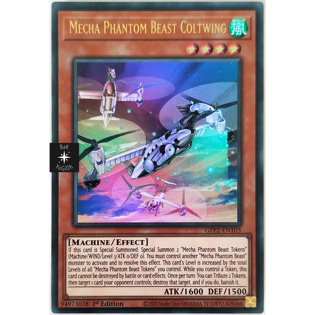 [BaK Yu-Gi-Oh!] [Thẻ Bài Chính Hãng] Mecha Phantom Beast Coltwing |EN| Ultra Rare | Shopee Việt Nam