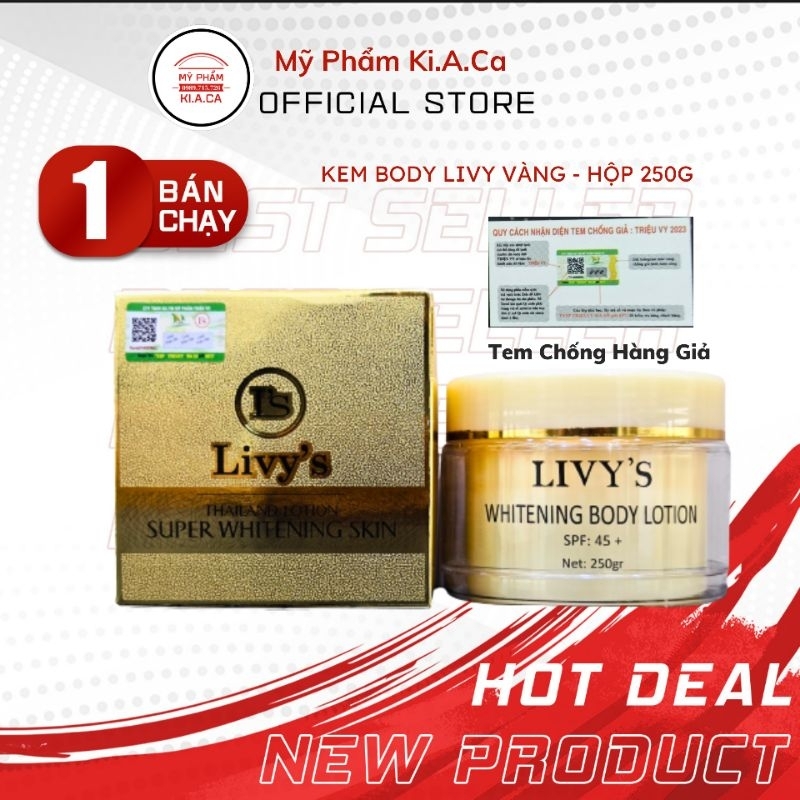 Kem Body Livy s Vàng Thái Lan Chính Hãng | Shopee Việt Nam