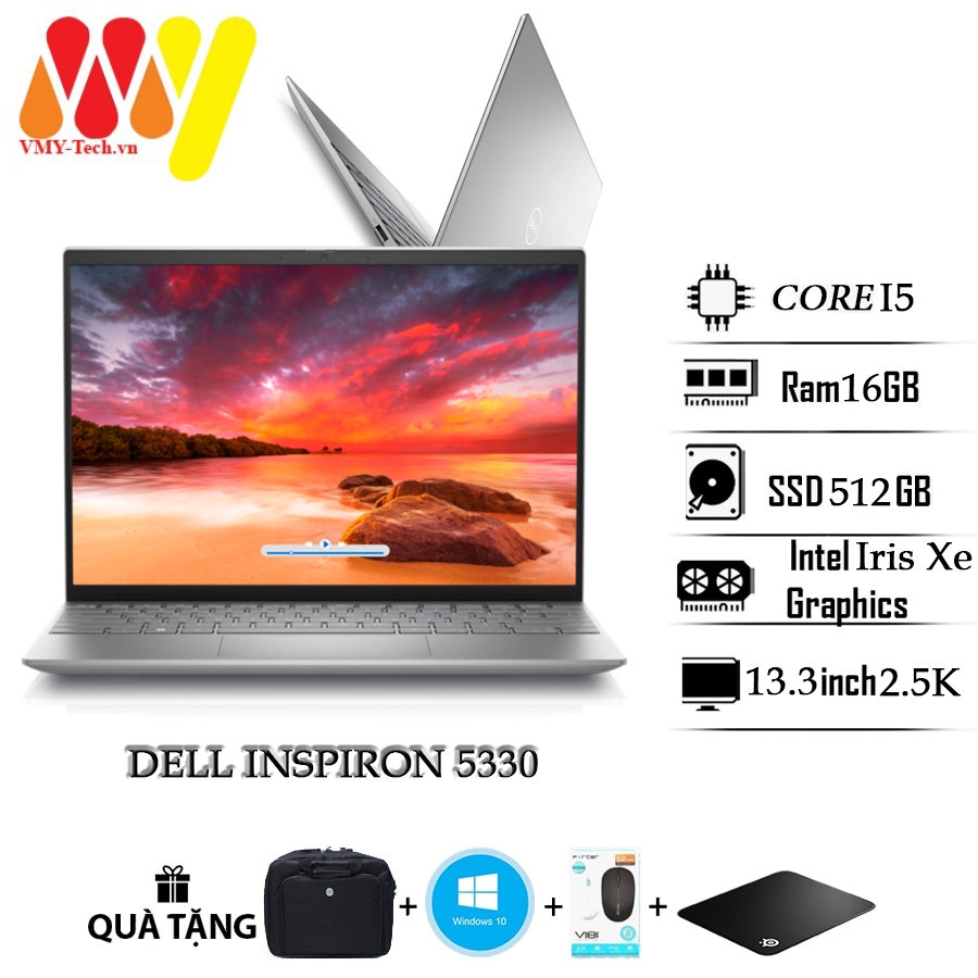 Laptop Dell Inspiron 5330 màn hình sắc nét 13.3inch 2.5K, Core i5, Ram ...