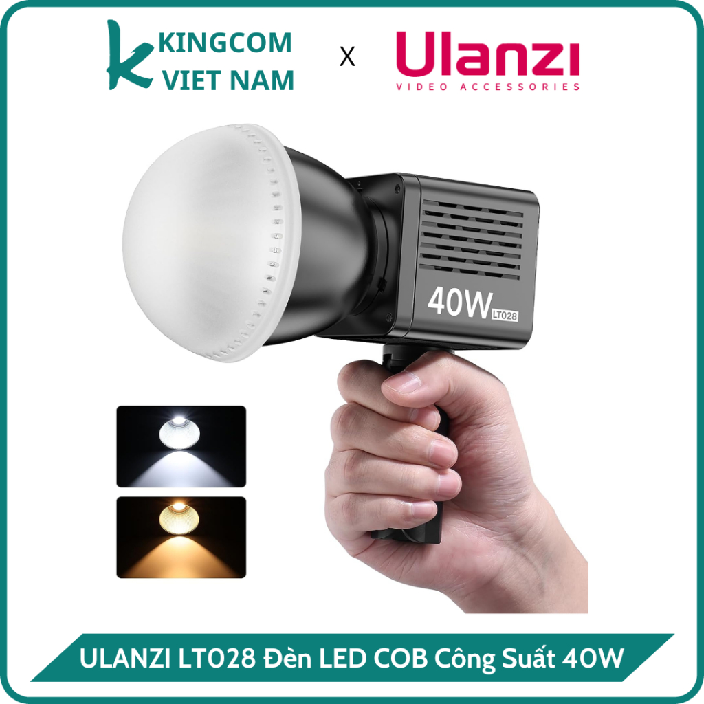 ULANZI LT028 40W (L032GBB1) - Đèn Led COB Mini Di Động, Công Suất 40W, Dung Lượng Pin 3400mAh ...