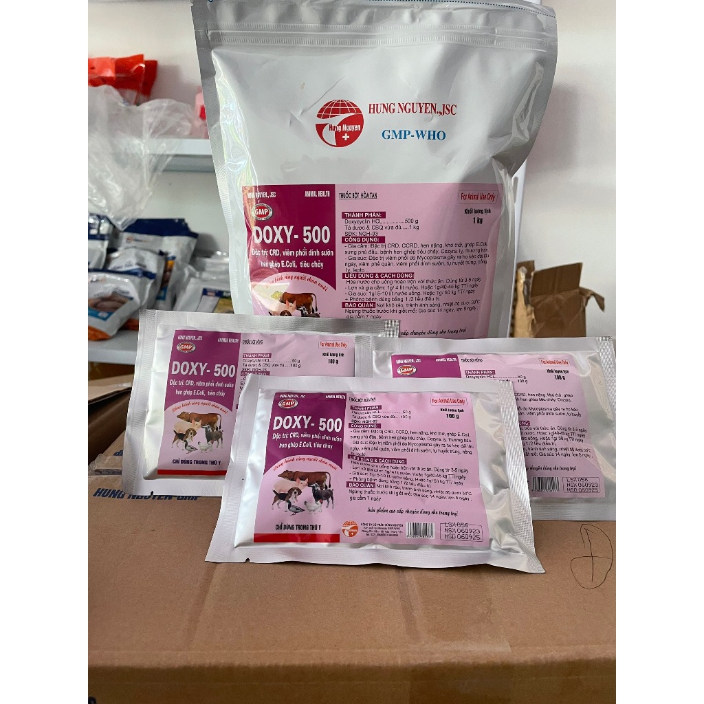 [Gói 1kg] DOXY 500 của Hùng Nguyên dành cho động vật | Shopee Việt Nam