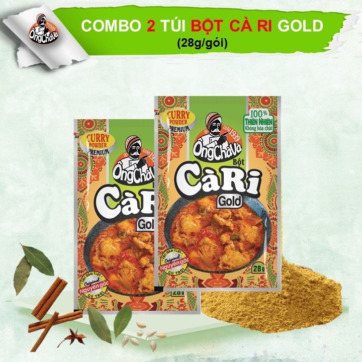 Combo 2 Gói Bột Cà Ri Gold Ông Chà Và 28g (Curry Powder) | Shopee Việt Nam
