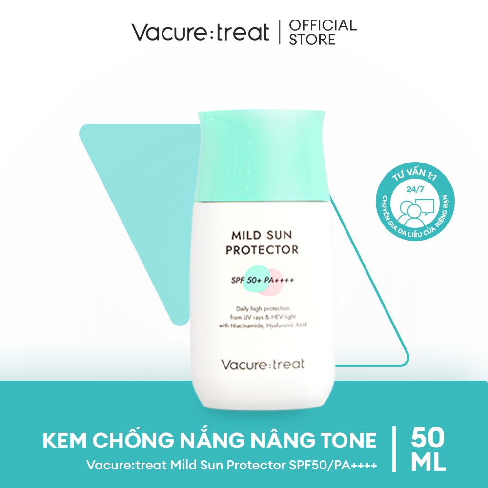 Kem chống nắng nâng tone Vacure:treat Mild Sun Protector SPF50/PA ...