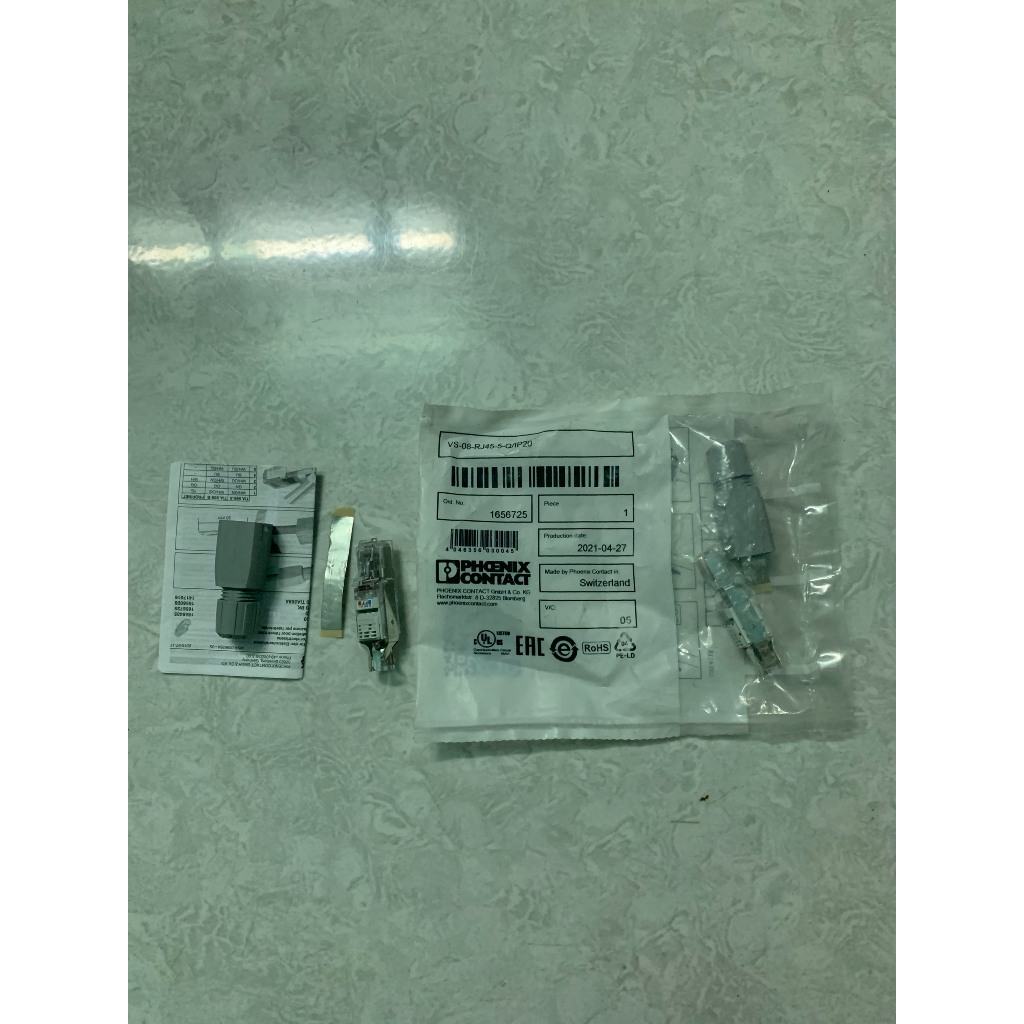 VS-08-RJ45-5-Q/IP20 - 1656725- Đầu mạng PHOENIX CONTACT RJ45 8chân 1Gb ...