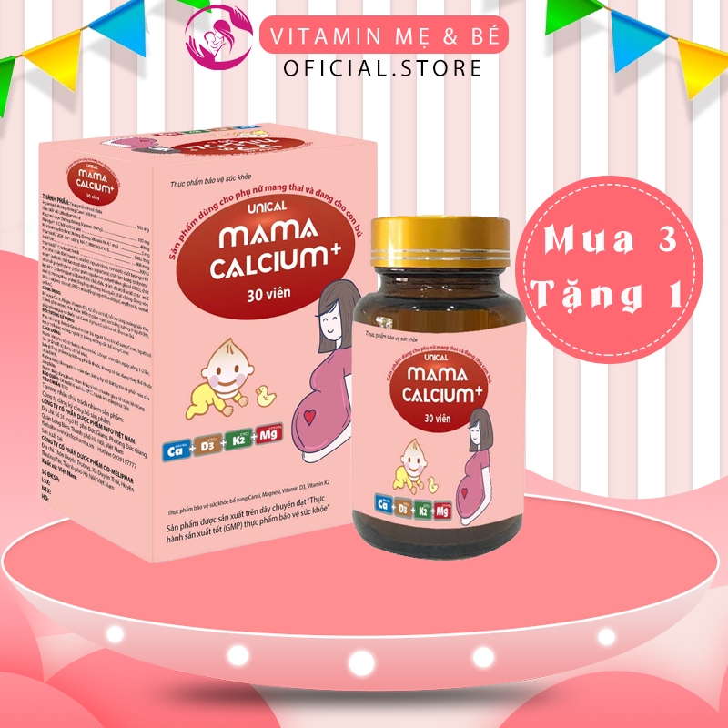 Unical Mama Calcium Hộp 30 Viên Bổ Sung Canxi Cho Mẹ Bầu Và Mẹ Sau Sinh Shopee Việt Nam