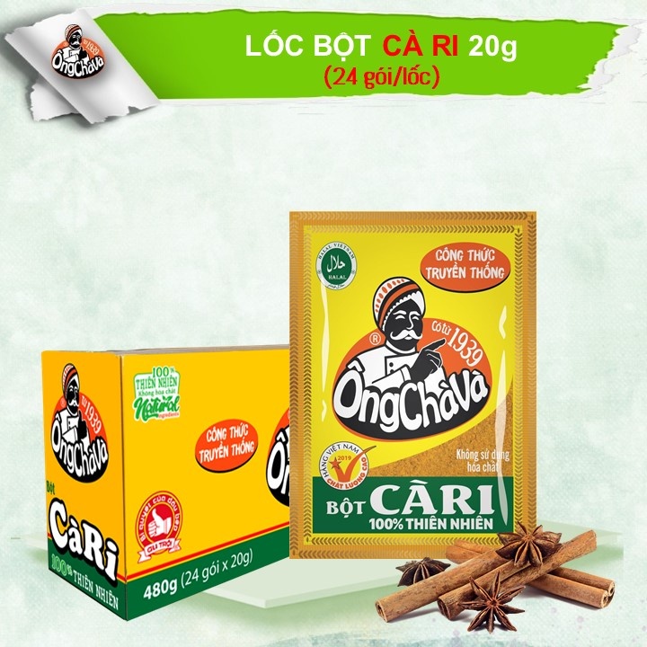 Lốc 24 Gói Bột Cà Ri Ông Chà Và 20g (Curry Powder) | Shopee Việt Nam