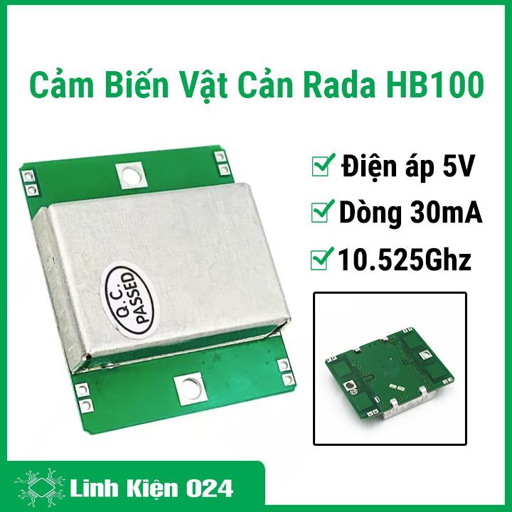 Cảm biến đầu dò Radar không dây Doppler HB100 10.525 Ghz | Shopee Việt Nam