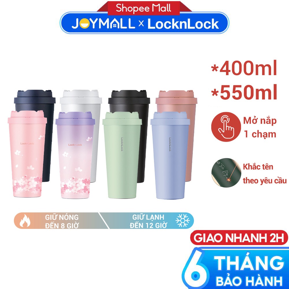 Ly giữ nhiệt LocknLock LHC3249 550ml, LHC3271 400ml, Hàng chính hãng, thép không gỉ 316L ...