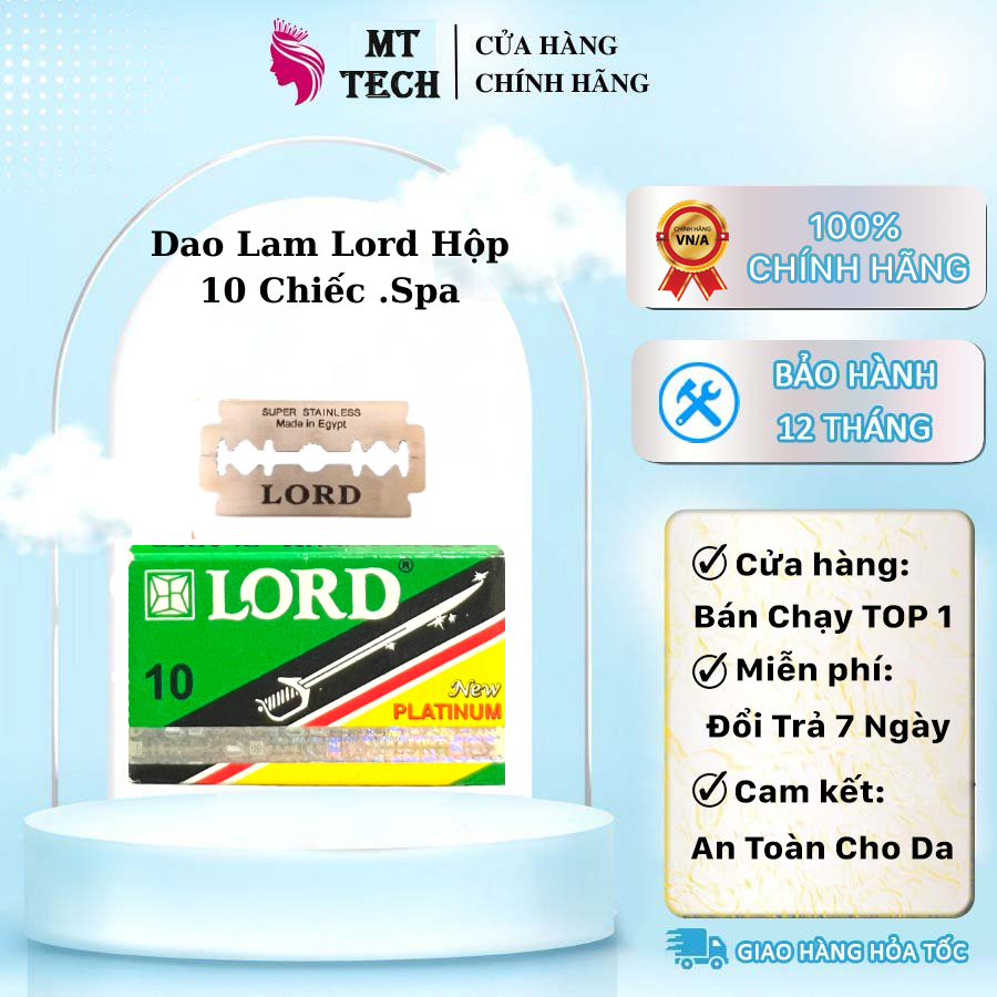 Hộp 10 Lưỡi Dao Lam | Lord Dao Cao Râu Dùng Trong Y Tế Spa Thẩm Mỹ ...
