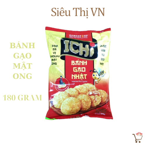 [CHÍNH HÃNG] Bánh gạo Nhật IChi vị mật ong - Gói 180g DATE MỚI | Shopee Việt Nam