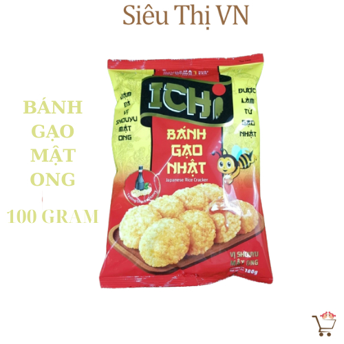 [CHĨNH HÃNG] Bánh gạo Nhật IChi vị mật ong - Gói 100g Siêu Thị VN | Shopee Việt Nam