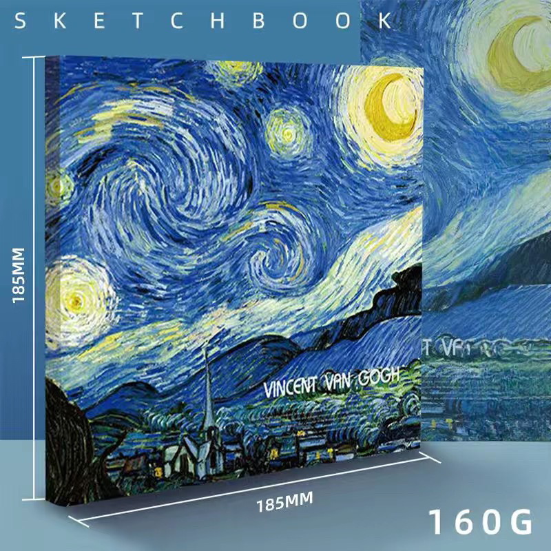 Sổ vẽ ký hoạ , hình hoạ , chì màu vincent vangol 80 trang | Shopee Việt Nam