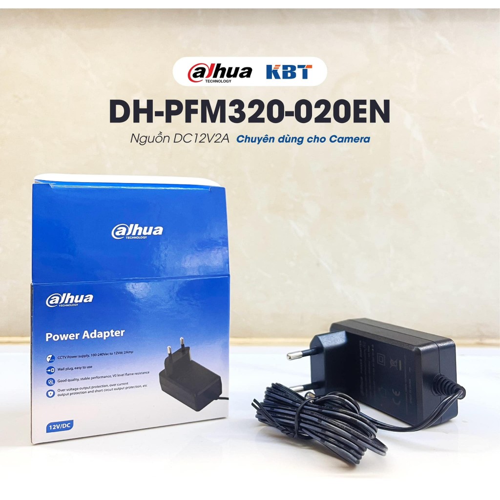 Nguồn Camera DAHUA 12V-2A DH-PFM320-020EN, Nguồn 12V2A chuyên dụng ...