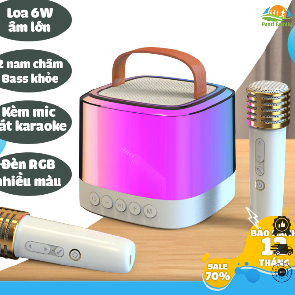 Loa Karaoke Bluetooth Mini Q21 Kèm 1 Mic Không Dây Nhỏ Gọn Công Suất 6W ...