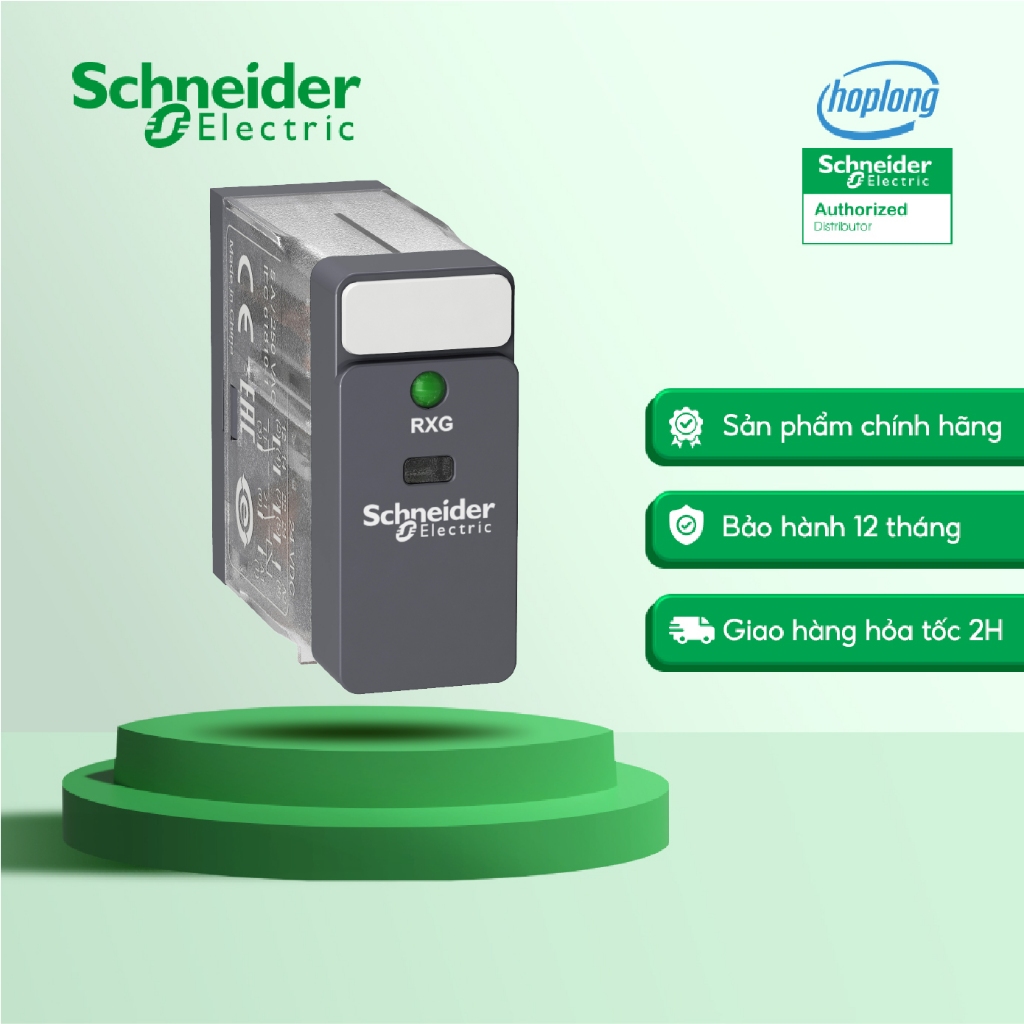 Relay trung gian RXG23BD Schneider - 2 Poles (8 chân) - 24VDC | Shopee ...