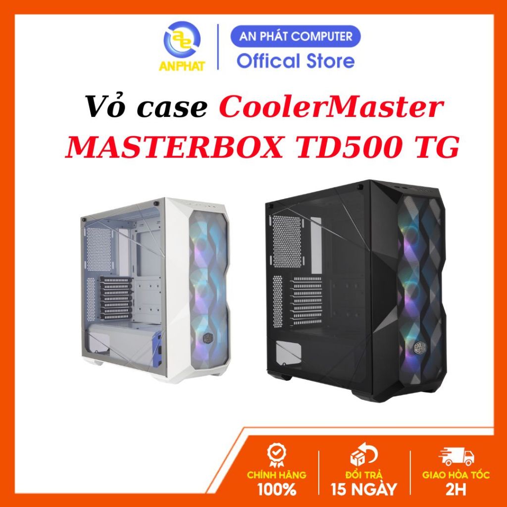 Vỏ case CoolerMaster MASTERBOX TD500 TG MESH WHITE ARGB - Hàng chính ...