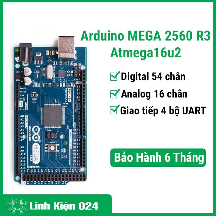 Kit Arduino Mega2560 R3- Atmega16U2 (BH 06 Tháng) | Shopee Việt Nam