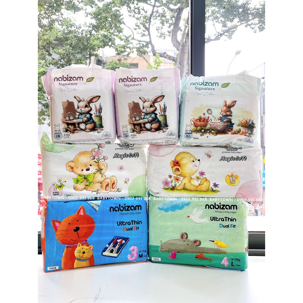 Tã/Bỉm NABIZAM Êm Mỏng Vượt Trội, Chống Tràn Tối Đa, Đủ Loại Kích Cỡ ...