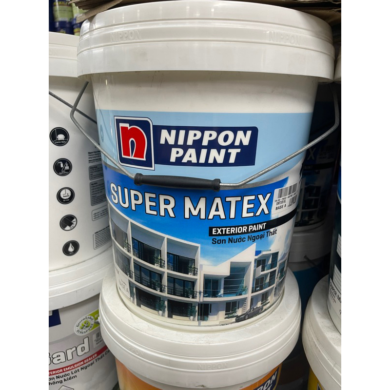 SƠN NIPPON SUPER MATEX 9102 ngoài trời hàng chính hãng công ty giá rẻ (18 lít) | Shopee Việt Nam