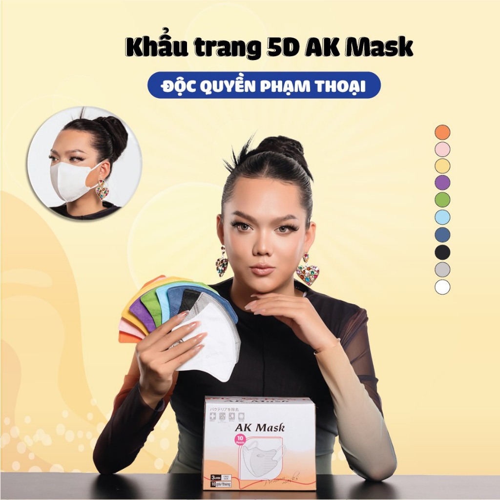 Thùng 100 Chiếc Khẩu Trang 5D AK Mask 3 Lớp Kháng Khuẩn | Shopee Việt Nam