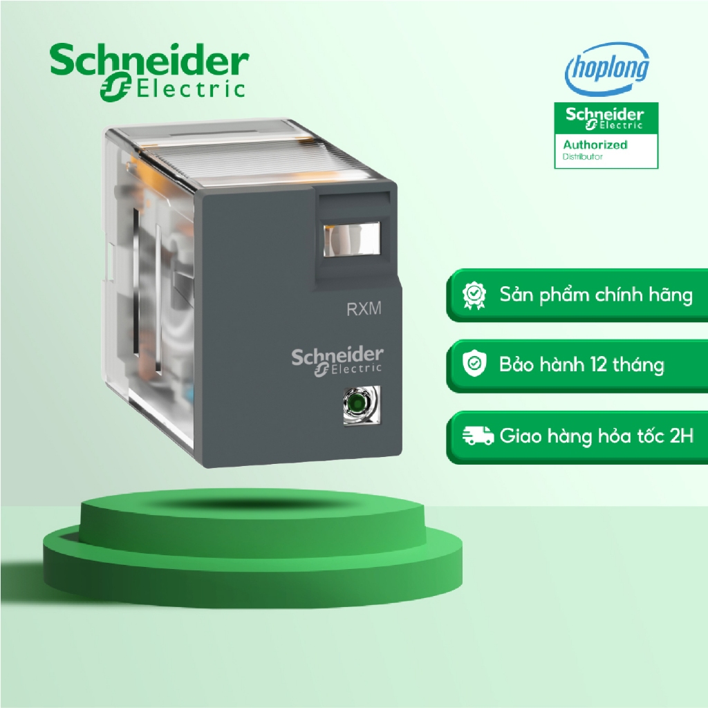 Relay trung gian RXM4LB2P7 Schneider - 4 Poles (14 chân) 4CO 6A 230VAC | Shopee Việt Nam
