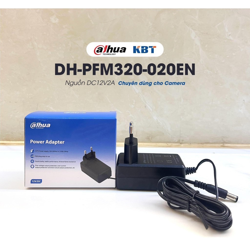 Nguồn Camera DAHUA 12V-2A DH-PFM320-020EN, Nguồn 12V2A chuyên dụng ...
