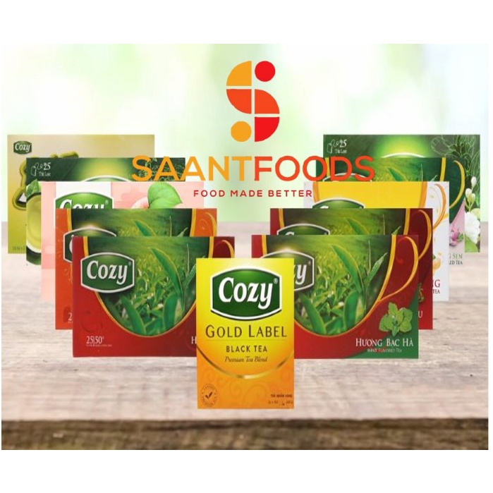 Trà Cozy Túi Lọc Các Mùi (25 gói/hộp) | Shopee Việt Nam