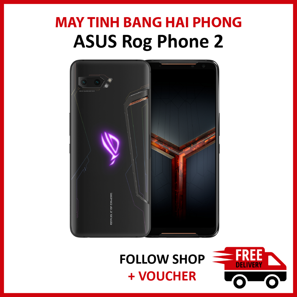 Điện thoại Asus ROG Phone 2 RAM 8/128GB chip Snapdragon 855+ thiết kế gaming | Shopee Việt Nam