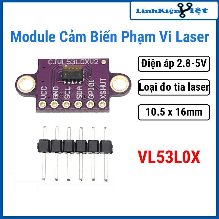 Module Cảm Biến Phạm Vi Laser VL53L0X V2 ToF - 2.8-5V | Shopee Việt Nam