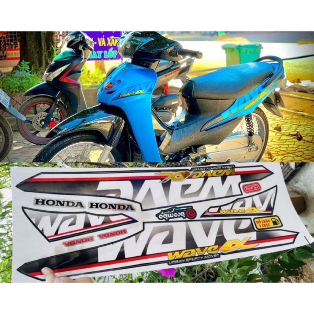 Team Xe Wave Tem Wave 110 Ghép Crom Trong Xuốt Mẫu Tem 2010 | Shopee ...