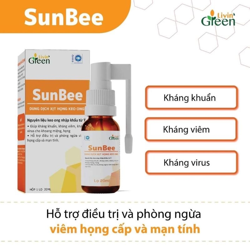 Xịt họng keo ong Sunbee | Shopee Việt Nam