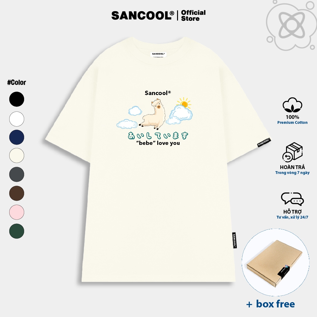 Áo Thun Local Brand Sancool Unisex Premium Cotton Cừu Bebe Vô Tri ...