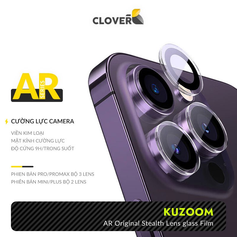 Kính Cường Lực Camera Kuzoom AR Lens - Thiết Kế 2 Tầng, Trong Suốt Hoàn ...