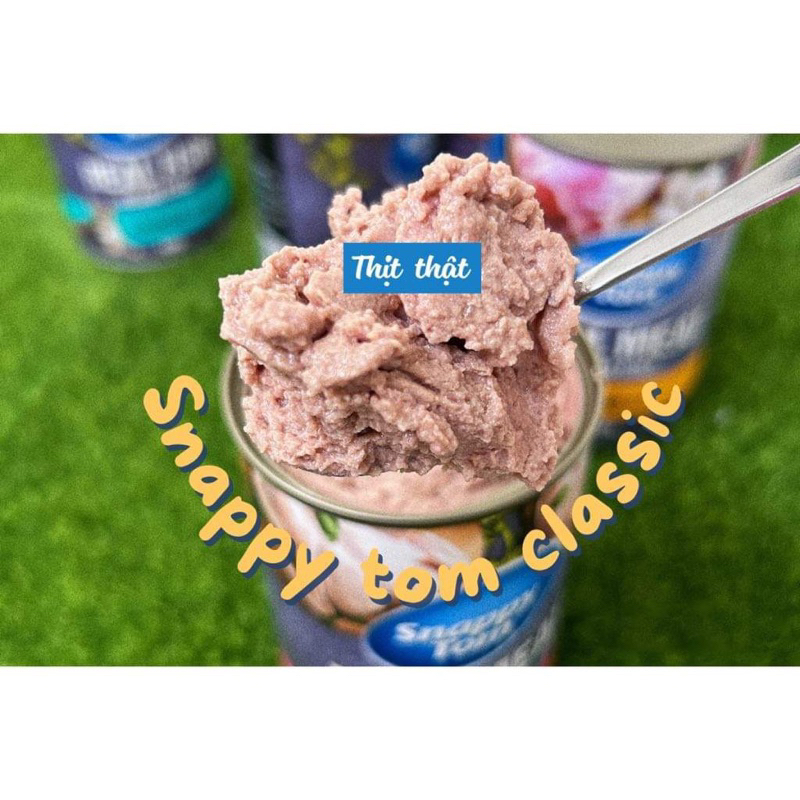 [Hoả tốc] Pate Snappy Tom Lon 400g Real Fish & Real Meat - Pate Cho Mèo Snappy Tom 400g | Shopee ...