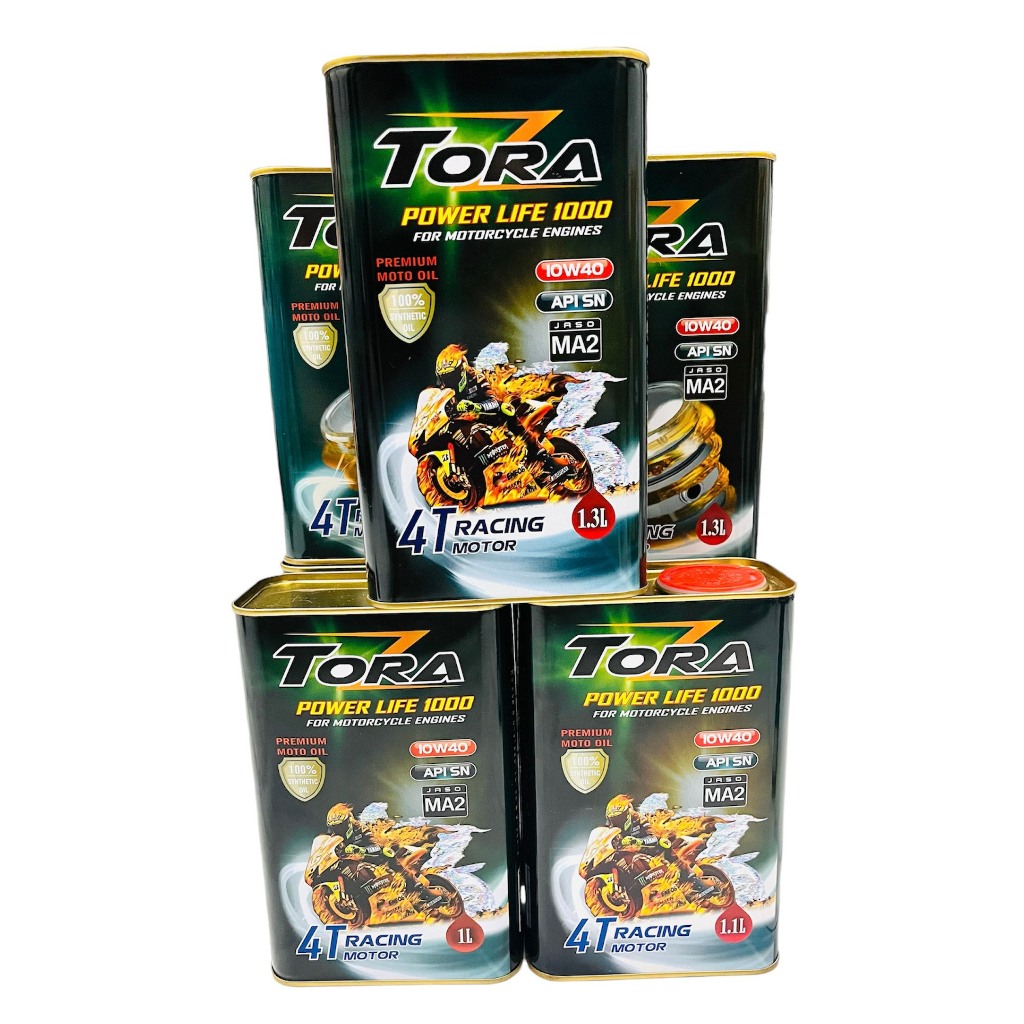 Nhớt tổng hợp cho xe số,côn tay,xe tay ga TORA 10W40 SN MA2 0.8L, 1L, 1.1L, 1.3L | Shopee Việt Nam