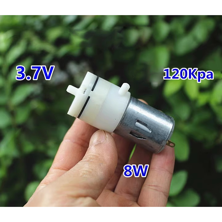 Máy bơm không khí siêu nhỏ 370 DC 3.7V công suất 8W áp suất có thể đạt 120kpa | Shopee Việt Nam