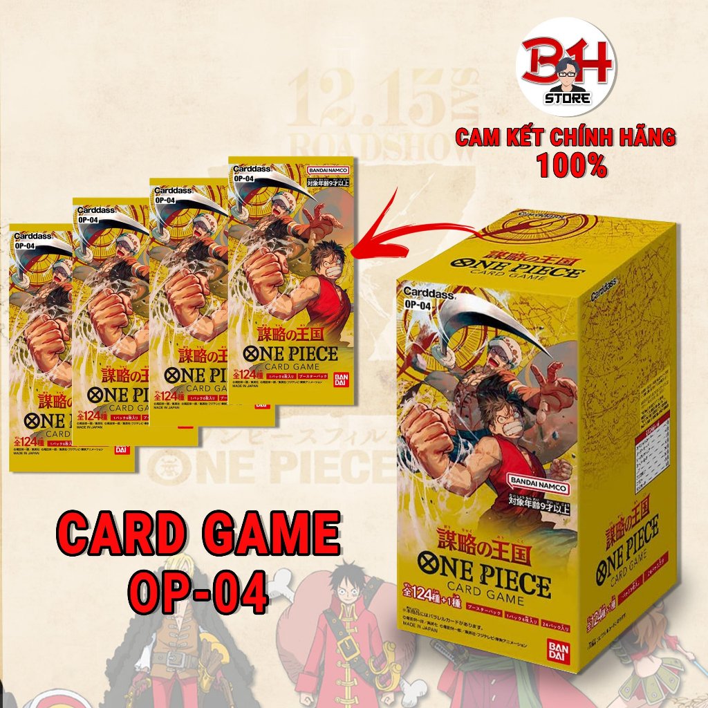 [Chính Hãng] Gói thẻ bài One Piece 04 | Pack Bandai Card Game | Shopee ...
