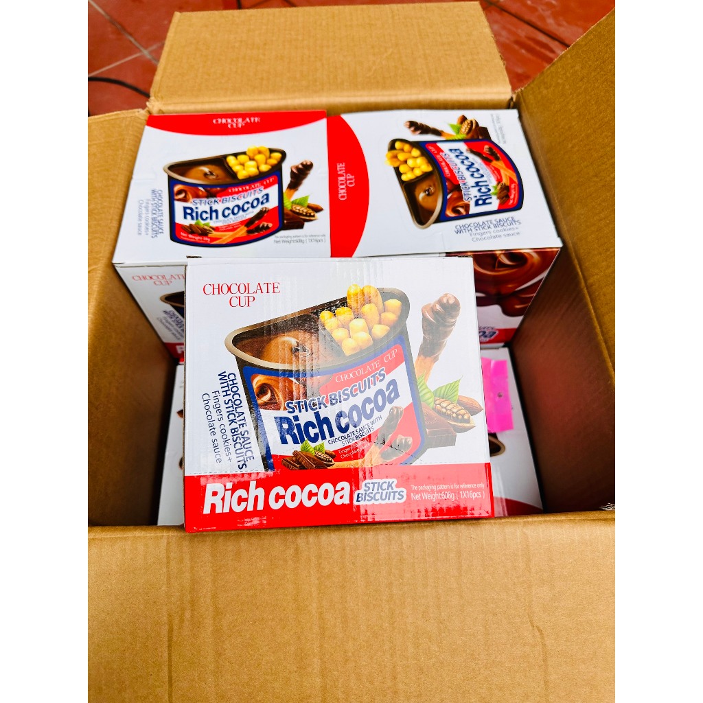 1 Thùng 16 Hộp Chấm Rich Cocoa 38g Ngon Khó Cưỡng | Shopee Việt Nam