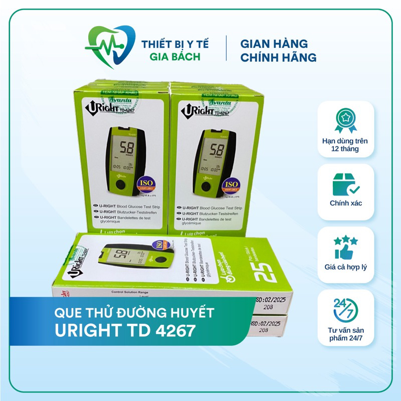 Que thử đường huyết Td-4267/25( HSD: 10/2025) | Shopee Việt Nam