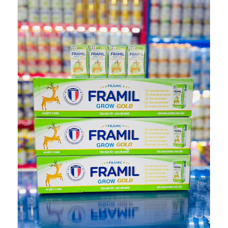 Thùng sữa bột pha sẵn Framil Grow Gold 110ml | Shopee Việt Nam