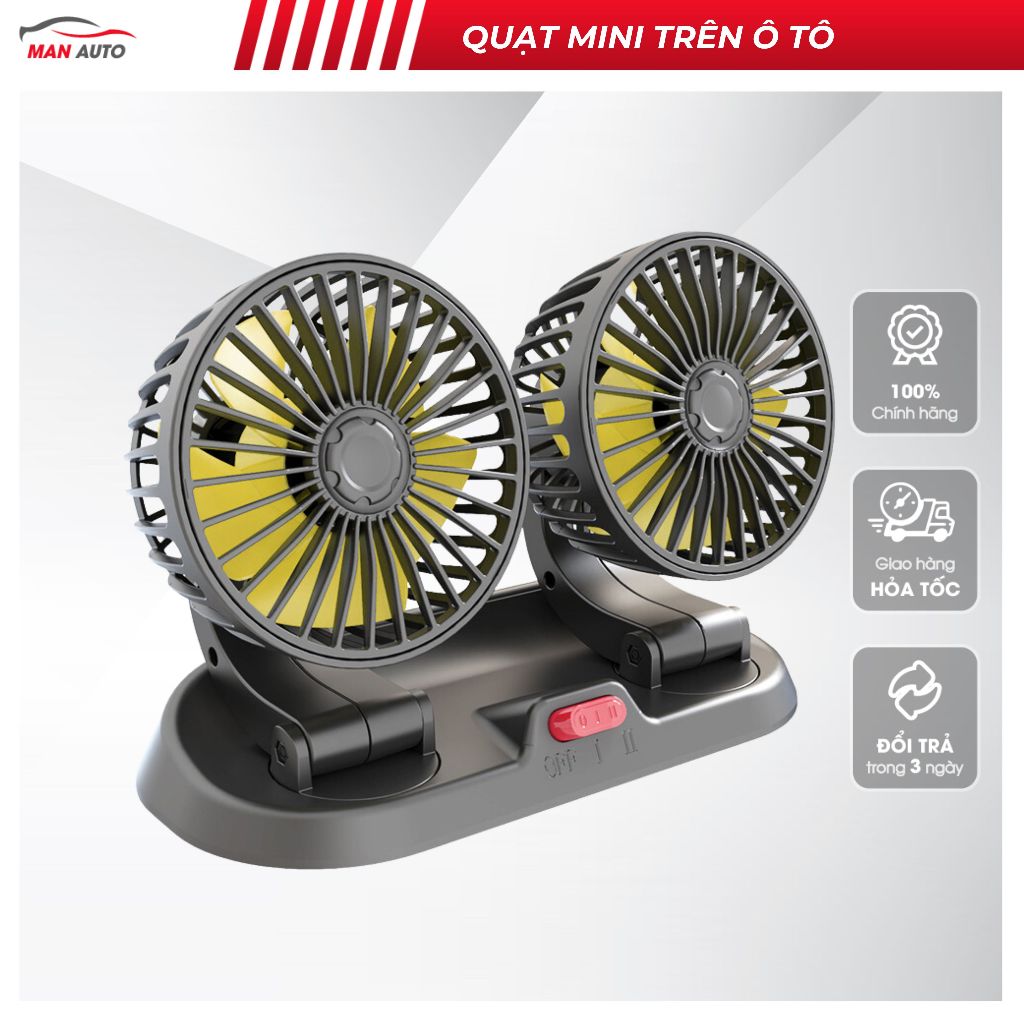 Quạt mini 5V, 12V, 24V xoay 360 độ tiện lợi tích hợp bảng số điện thoại ...