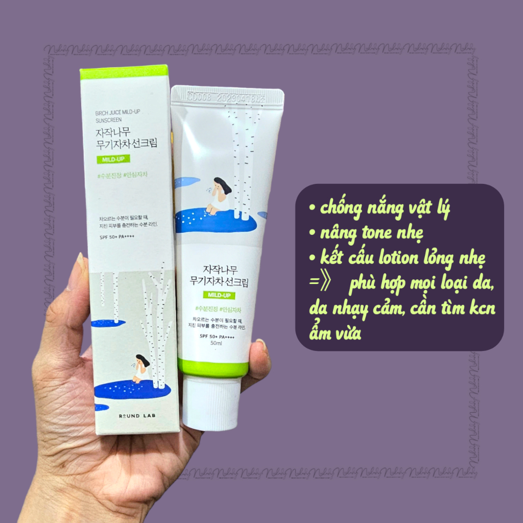 [ ROUNDLAB ]Kem chống nắng Round Lab Birch Juice Sunscreen 50ml ...