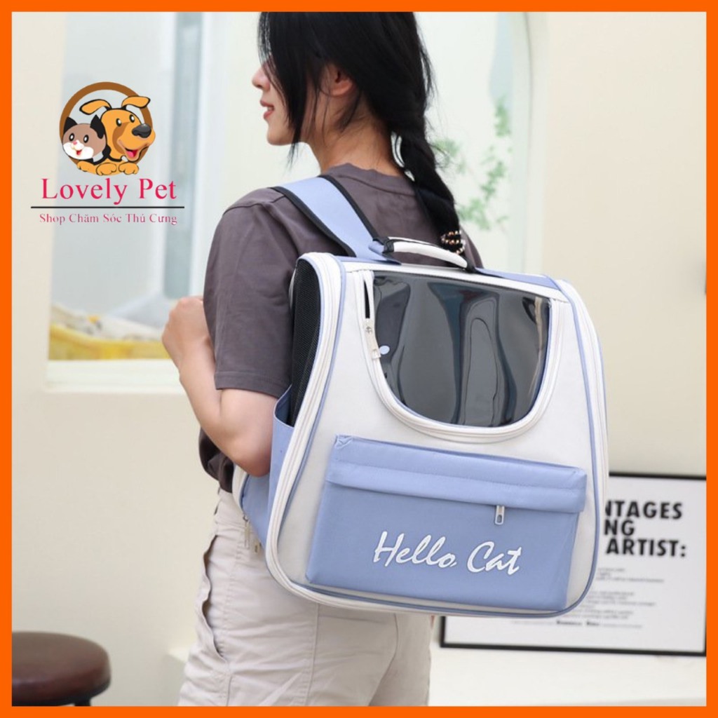 [Mới] Balo vận chuyển dành cho chó mèo Hello Cat | Shopee Việt Nam