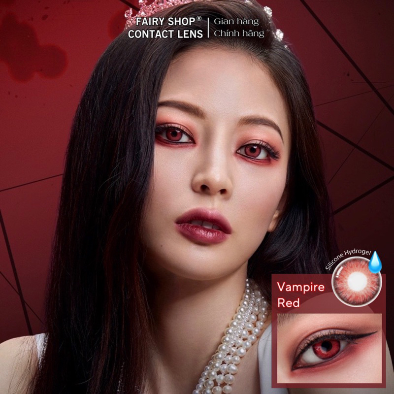 Kính Áp tròng cosplay Vampire red lens đỏ FAIRY SHOP CONTACT LENS độ ...