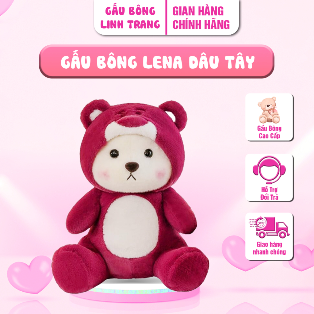 Gấu Bông Lena đỏ Gấu Bông Linh Trang Shop - Gấu Nhồi Bông Siêu Cute ...
