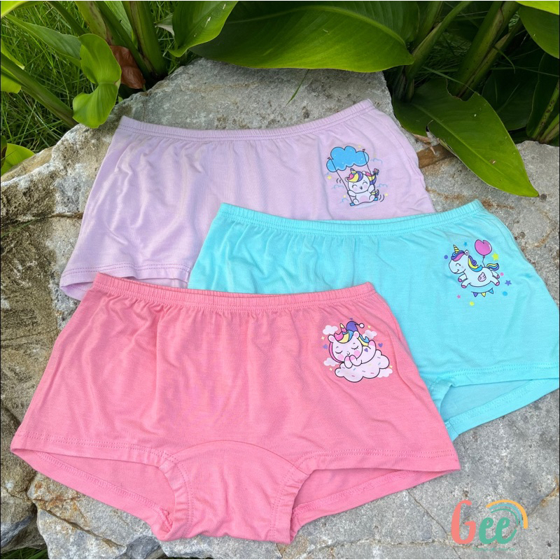 [Gee] Set 3 chip đùi bé gái, quần lót bé gái vải sợi tre, sợi sồi kháng ...