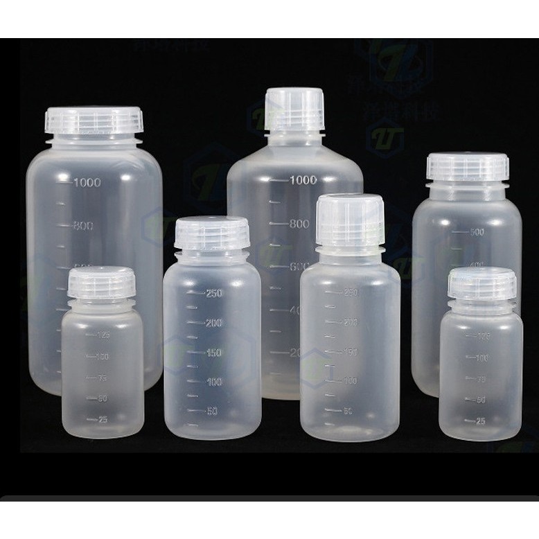 Chai nhựa pp miệng rộng có chia vạch 125ml đến 2000ml | Shopee Việt Nam