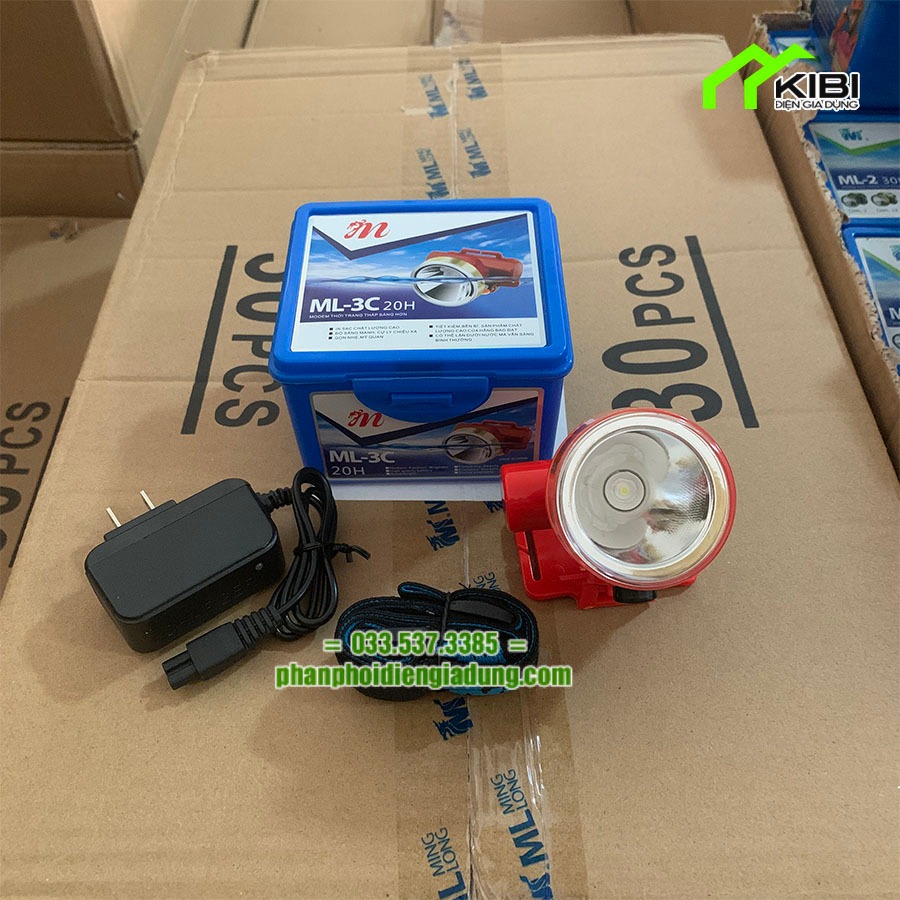 Đèn đeo đầu, đèn pin sạc ML 3C công suất 35W | Shopee Việt Nam