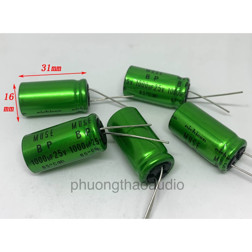 Nichicon Muse BP 1000uf 25v/ 100uf 25v /220uf 25v/ 47uf 25v, tụ khôg ...
